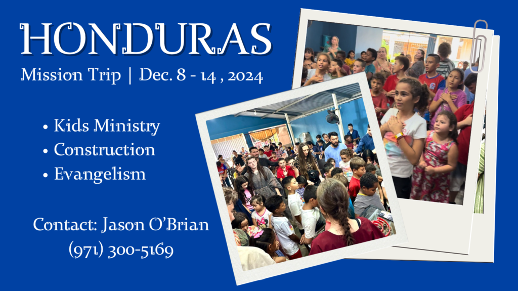 Honduras Mission Trip December 2024 | Bethany Romanian Church San Antonio